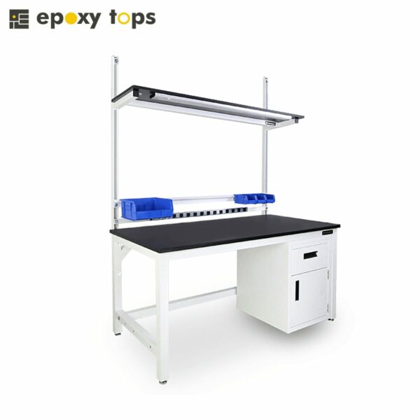 Black Chemical Resistant Workbench - Epoxytops
