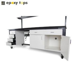 Modular Lab Bench With Storage Units - Epoxytops